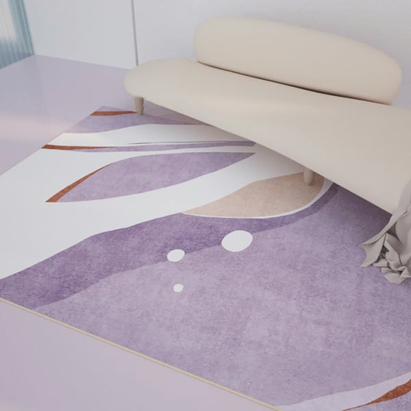 2650mm x 3650mm Multipurpose Rectangular Contemporary Purple Area Rug ...