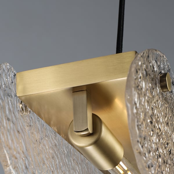 Postmodern Wave Shaped Glass Pendant Light Kitchen Island Light | Homary UK