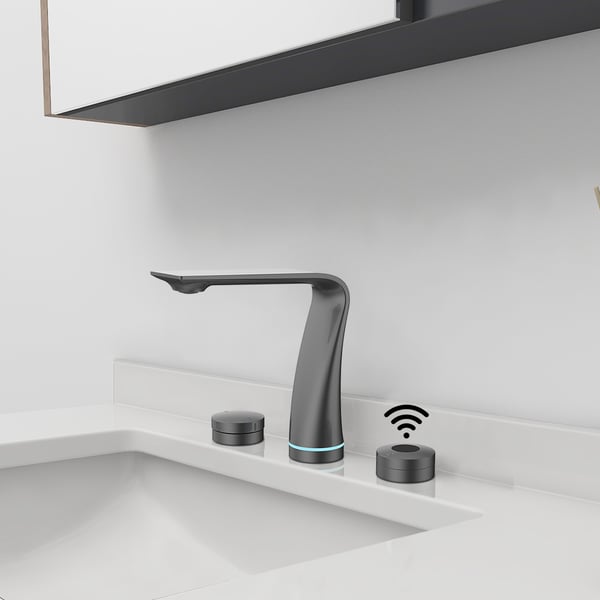 Widespread Touchless Electronic Automatic Sensor Bathroom Sink Faucet ...