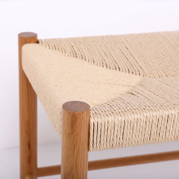 Free Shipping on Japandi Natural Dining Room Bench Rattan Bench with ...