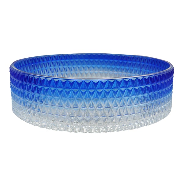 Countertop Ombre Transparent Diamond Shaped Crystal Glass Bathroom Wash ...