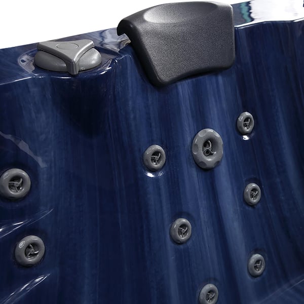 2100mm Square Acrylic Outdoor Spa Massage Bath 6-Person 67-Jet | Homary UK