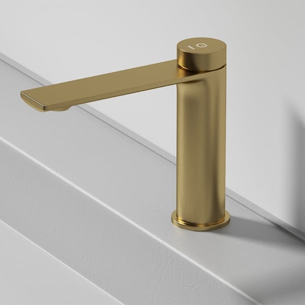 Simple and Modern Design Monobloc Bathroom Mixer Tap in Brushed Gold ...