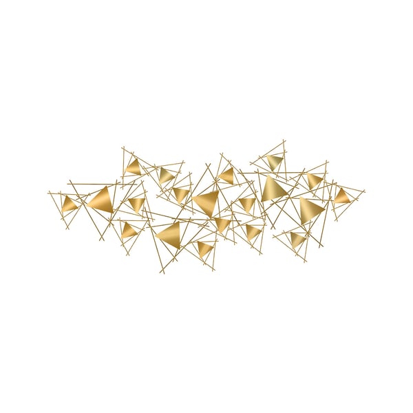 Luxury Triangle Metal Wall Decor Overlapping Geometric Home Art | Homary UK