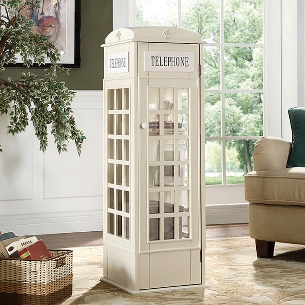 Phone Booth-Shaped Retro Kid's Bookcase England Style | Homary