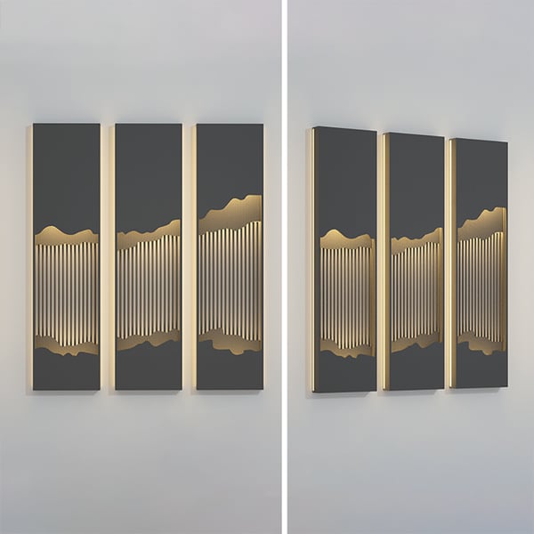 1000mm Abstract Wall Sconce Modern Rectangular Waterproof Outdoor LED ...