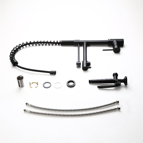 Free Shipping on Commercial Pull Down Pre-rinse Spring Sprayer Matte ...