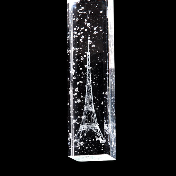 3-Light Crystal Tower-Shape LED Ceiling Pendant Light | Homary