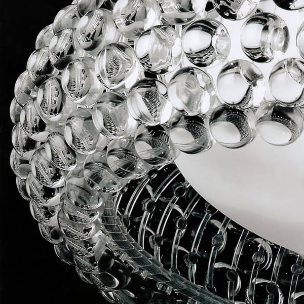 Modern Bling Bling Round 1-Light Pendant Light in Chrome-Homary