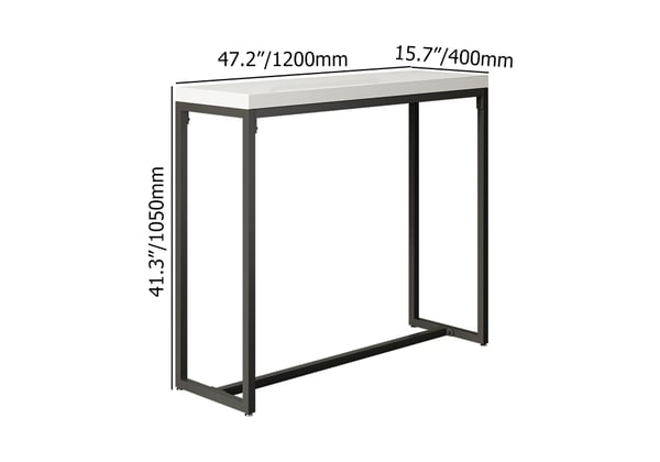 Free Shipping on Industrial Rectangular Bar Height Table Small Dining ...