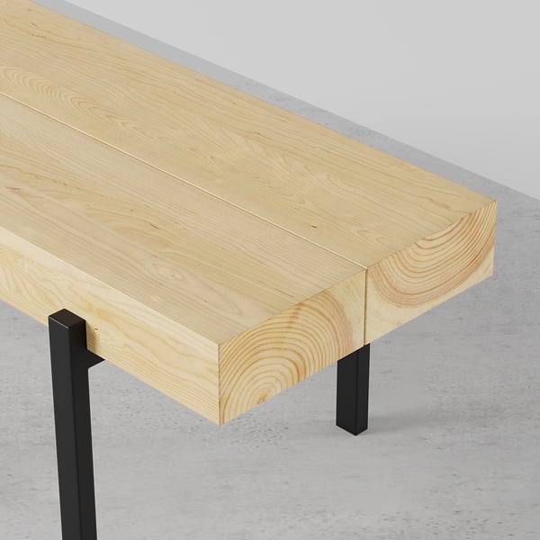 Free Shipping on 39" Rustic Natural Rectangular Coffee Table Small ...