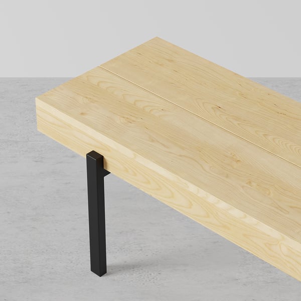 Free Shipping on 39" Rustic Natural Rectangular Coffee Table Small ...