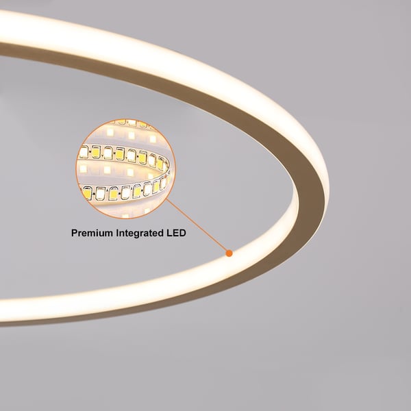 Free Shipping on Minimalist Gold LED Round Chandelier Geometric Pendant ...