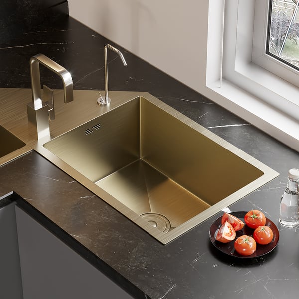 34" Modern Drop In Butterfly Corner Kitchen Sink Double Bowls Stainless ...