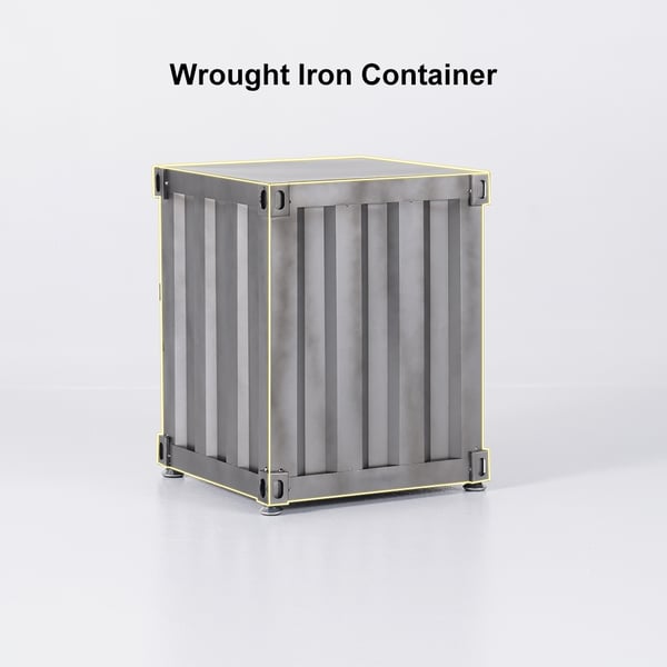 Free Shipping on Ctainer Industrial Nightstand End Table with Storage ...