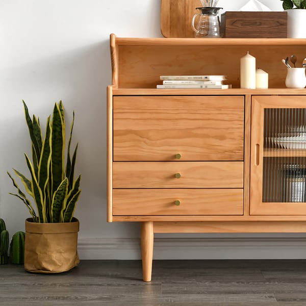 Casti 59" Sideboard Buffet Küche 2 Schubladen Schrank mit Stall groß ...
