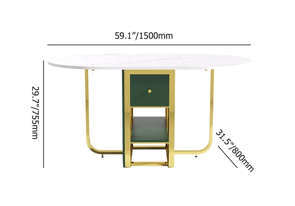 Free Shipping on Fabled Modern Extendable Rectangle Dining Table Wood ...
