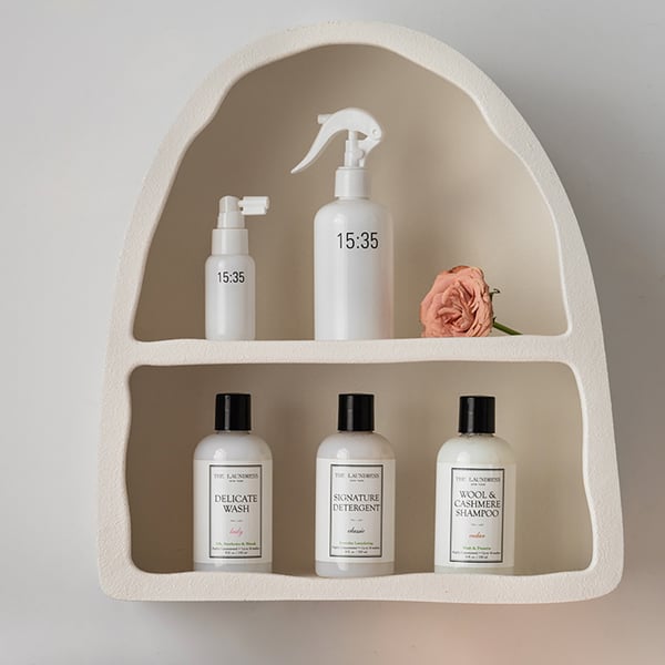 Codiys Art Deco White Arched Wall Mounted Shelf Wood Floating Shelf ...