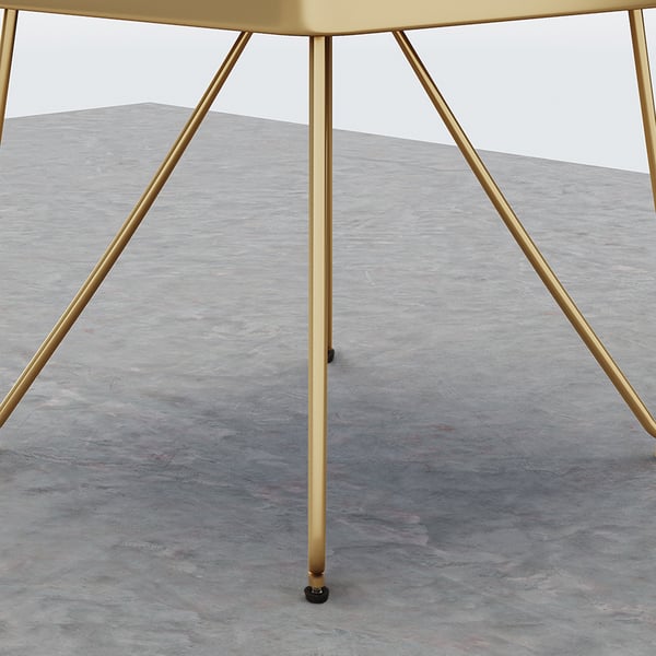 Free Shipping on Modern Gold Metal Nightstand with 2 Shelves and Handle ...