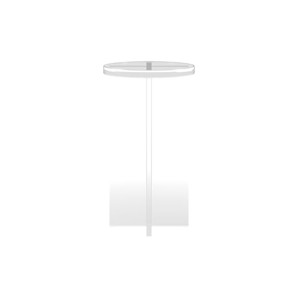 Free Shipping on Round Clear Acrylic End Table Modern Side Table｜Homary