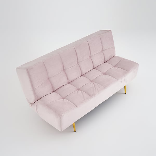 Free Shipping on 1800mm Pink Sleeper Sofa Bed Convertible Sofa Couch ...