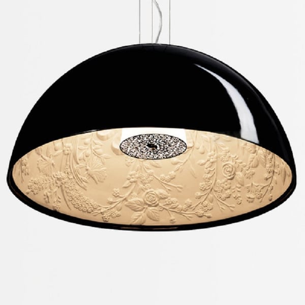 Modern Gypsum 1-Light Pendant Ceiling Light in Black Colour | Homary UK
