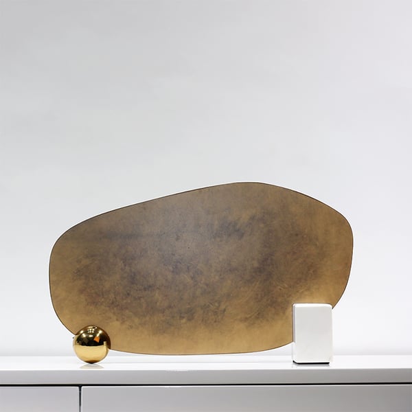 Modern Abstract & Geometric Metal Ornament Home Figurine Object Desk ...