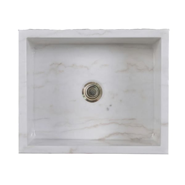 Free Shipping on 830mm Farmhouse White Kitchen Basin Natural Stone ...