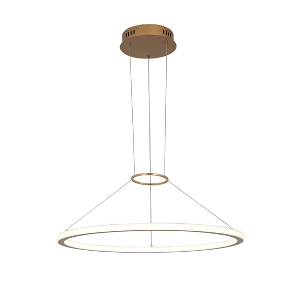 Free Shipping on Minimalist Gold LED Round Chandelier Geometric Pendant ...