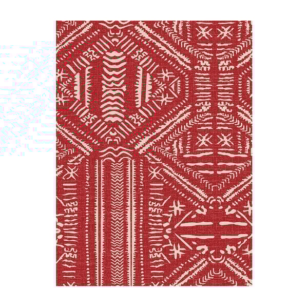 3'x 5' Boho Area Rug Red Moroccan Decorative Carpet Living Room ...