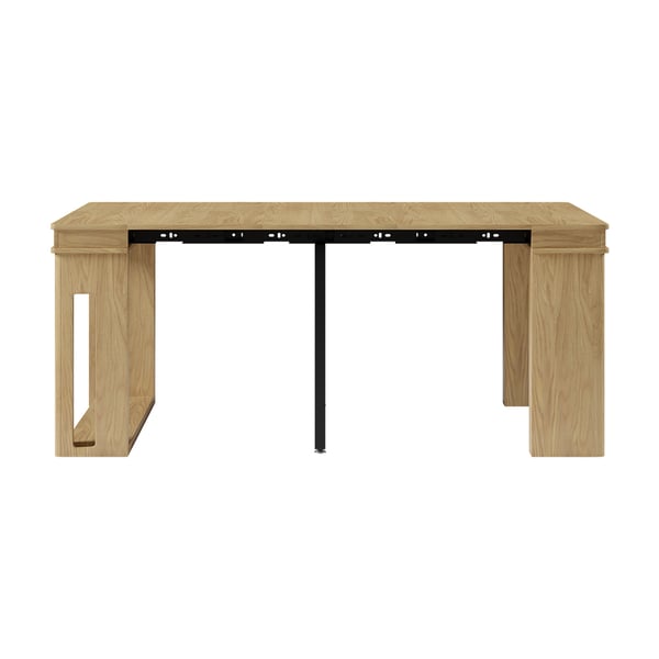 Modern Extendable Dining Table Rectangle Sideboard with Storage in ...