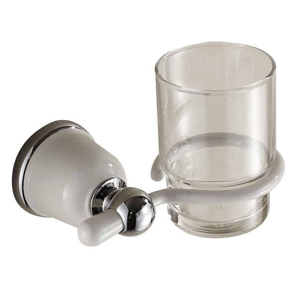 Small Toothbrush Holder Wall Mounted for Bathroom with Glass Copper in ...