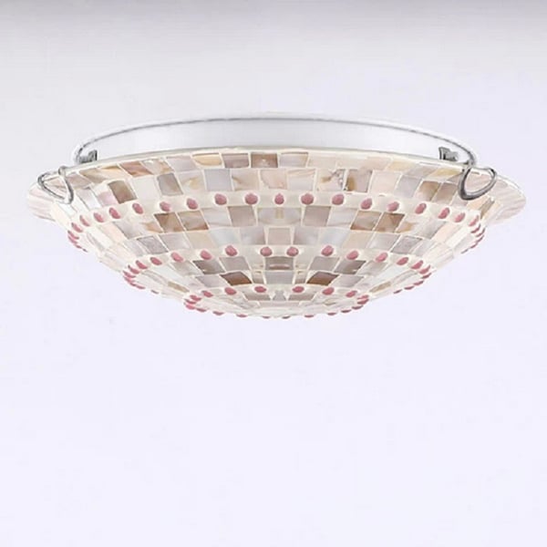 Coastal 2-Light Dome Ceiling Light Metal Shell | Homary UK