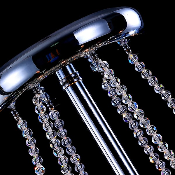 12-Light Crystal Chandeliers Candle Style Ceiling Lighting with Chain ...