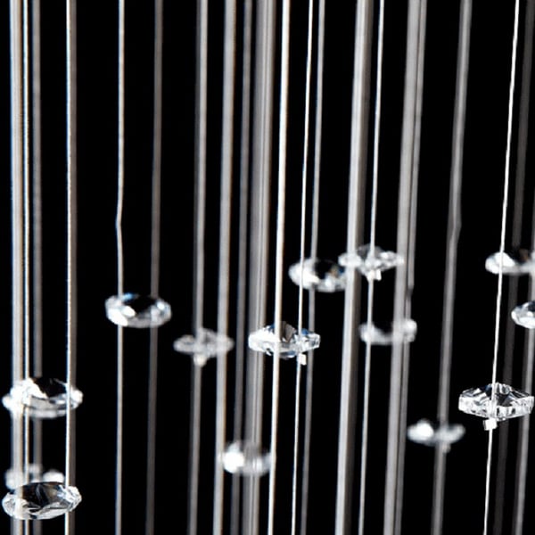 Glam Metal Chrome Clear Crystal Ceiling Light | Homary UK