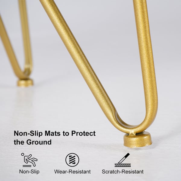 Free Shipping on Modern Gold Metal Nightstand with 2 Shelves and Handle ...