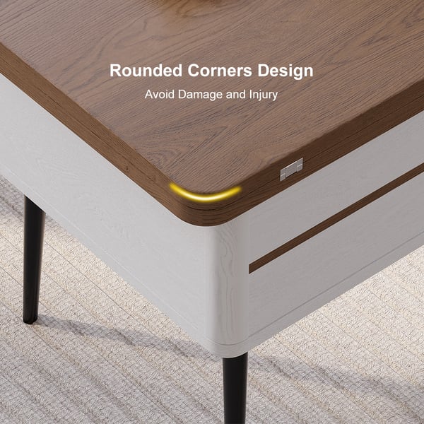 Free Shipping on Modern Multi-functional Coffee Table Extendable with ...