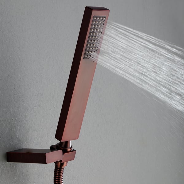Modern 8" Wall Mounted Shower System with Handheld Shower | Homary