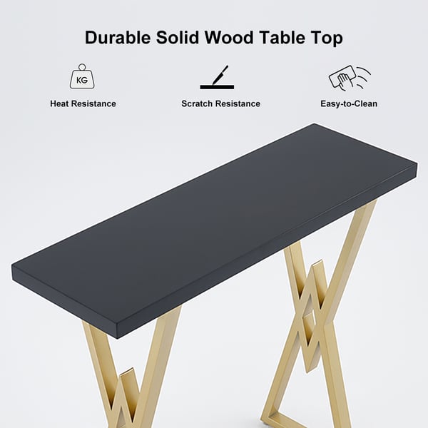 Free Shipping on Black Rectangular Bar Height Pub Table Dining Table ...