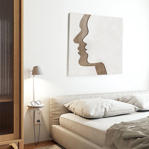 600mm Abstract & Geometric Human Face Wall Decor Art Living Room ...