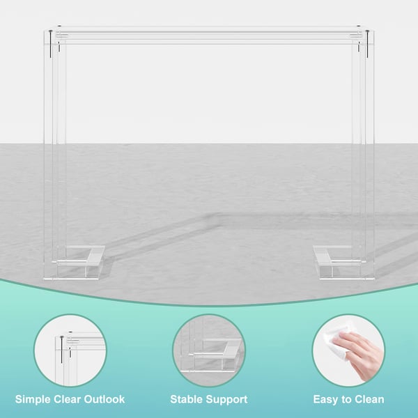 Free Shipping on Savea 1200mm Crystal Clear Acrylic Rectangle Console ...