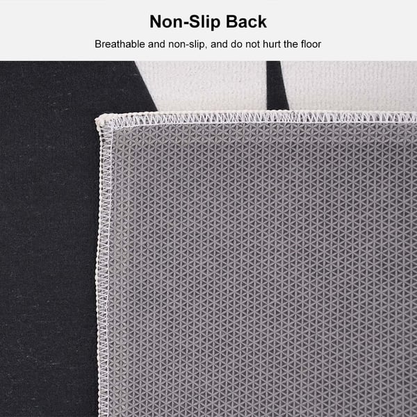 Free Shipping on 3' x 4' Modern Black & Beige Abstract Area Rug ...