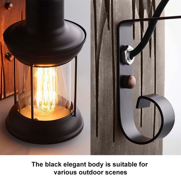 Free Shipping on Industrial Cottage Style Metal Clear Glass Lantern 1 ...