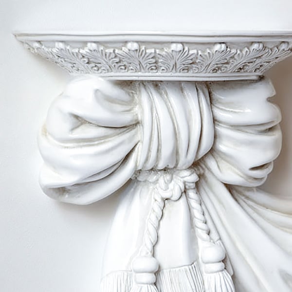 Resin Decorative Floating Shelf Traditional Wall Mounted Display Shelf ...