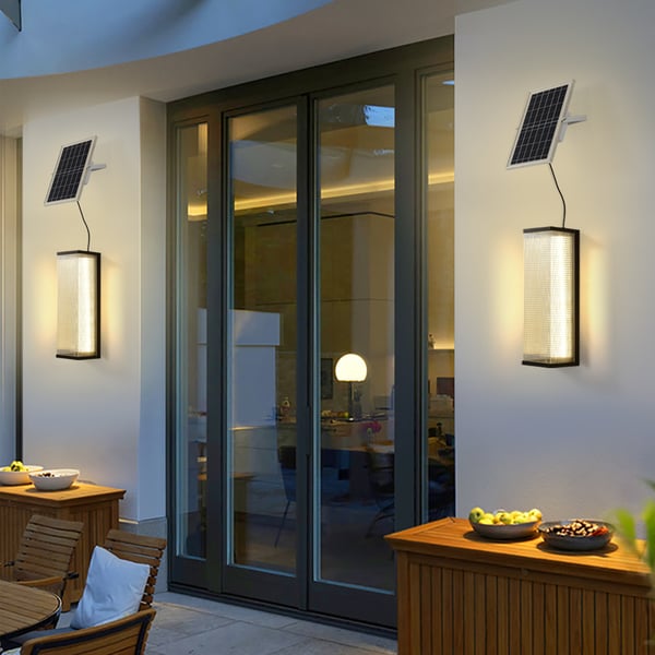 Solar LED Wall Lights Outdoor Wall Mount Waterproof IP65 Outdoor Porch ...