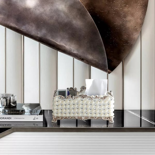 Traditional Resin Remote Control Holder Tissue Storage Box Desktop ...