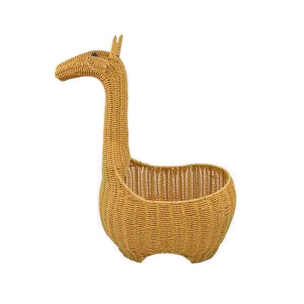 Giraffe Rattan Floor Toy Storage Basket | Homary AU
