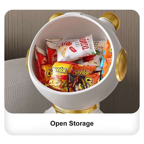 Modern White & Gold Astronaut Side Table Floor Figurine End Table ...