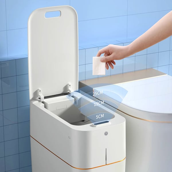 Smart Touchless Trash Can Automatic Packing Motion Sensor Garbage Bin ...