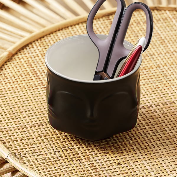 Lot de 2 bols décoratifs en céramique à face abstraite pour la maison ...